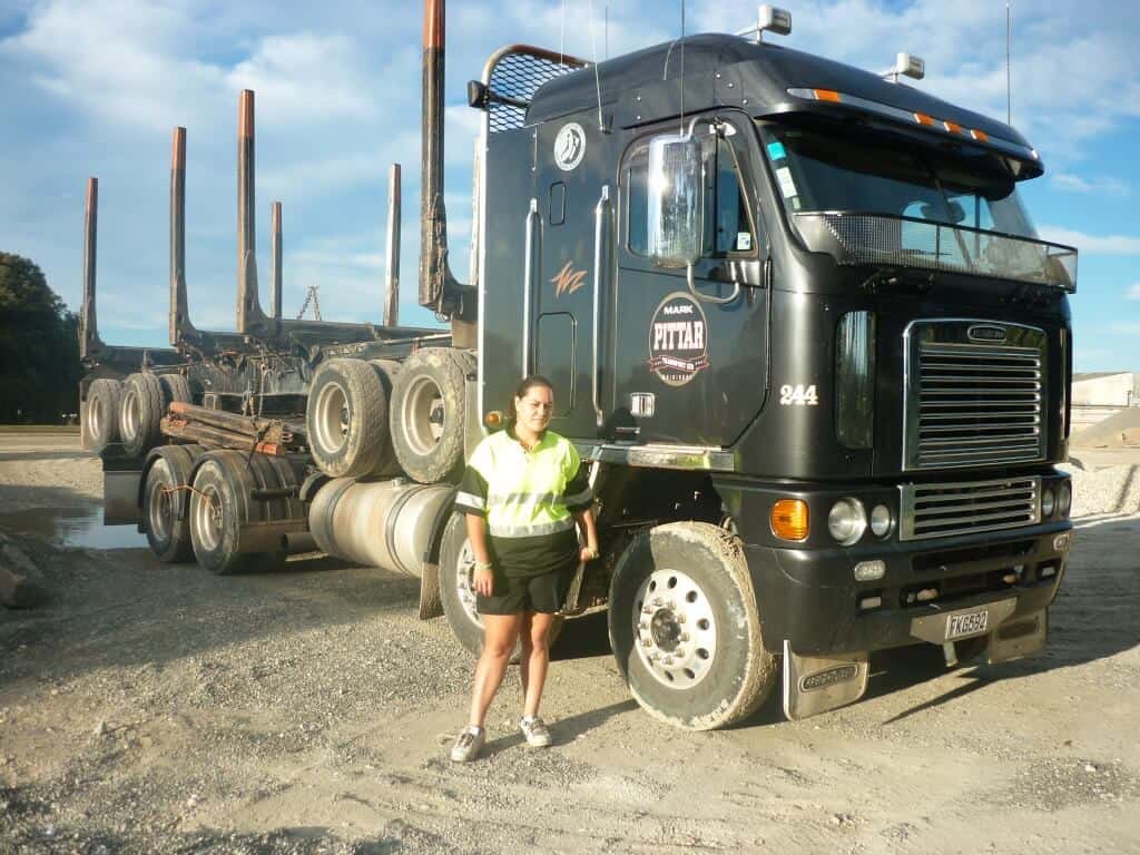 Alicia Burrows is not your usual kind of logging truck driver | EIT ...