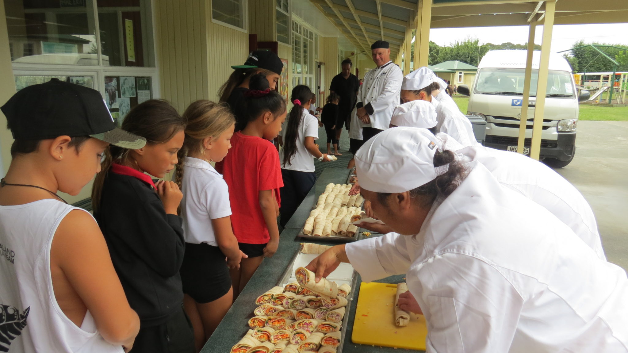 Manutuke kids enjoy EIT catering practice | EIT Hawke's Bay and Tairāwhiti